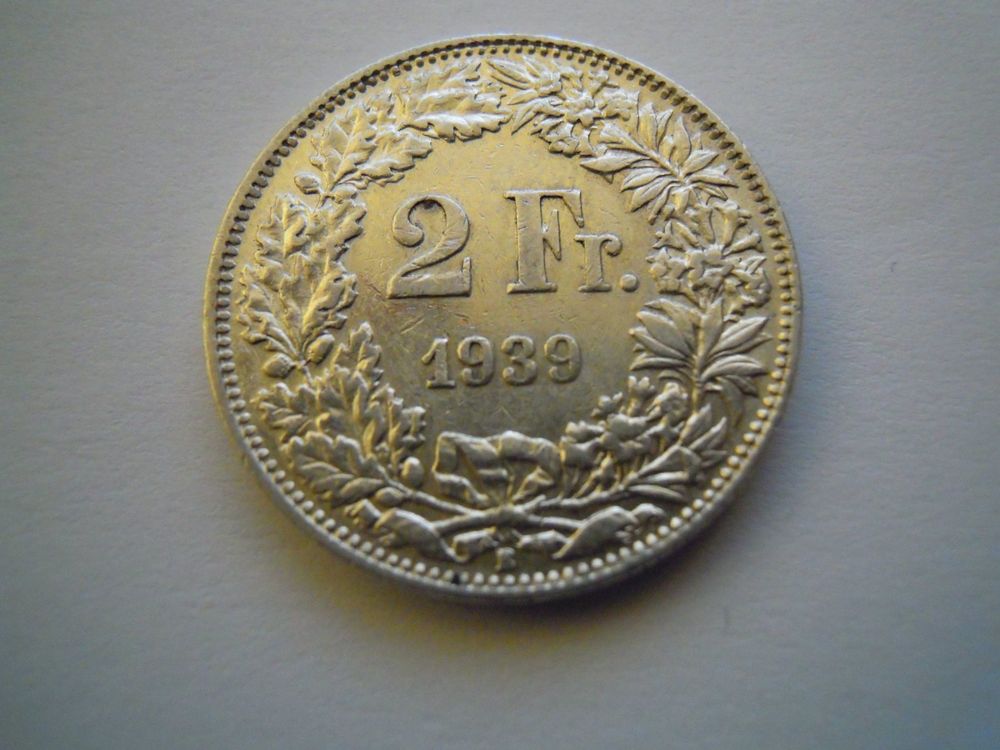 2 Fr. 1939 sehr schöne Erhaltung (Gebraucht) in Kriegstetten für CHF 6.7 – mit Lieferung auf ...