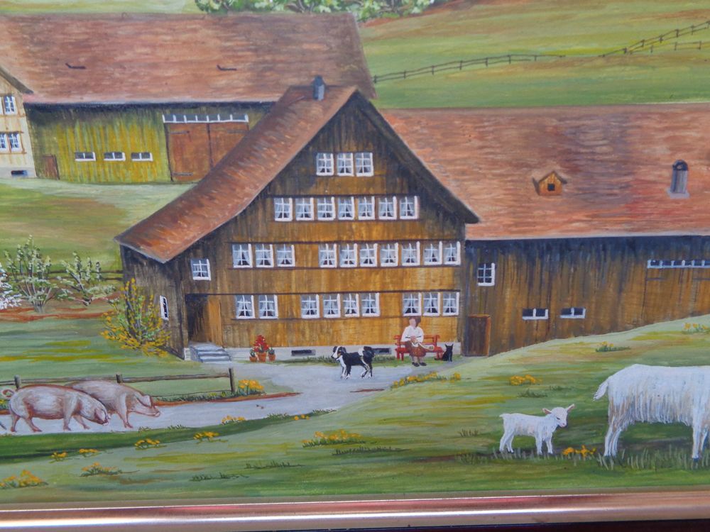 APPENZELLER FRÜHLING SIGN. METZLER BAUERNMALEREI NAIV MALER (Gebraucht) in Henggart für CHF 125 ...
