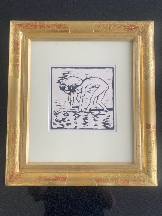 Giovanni Giacometti, Holzschnitt badende Knaben 1916 (Gebraucht) in ...