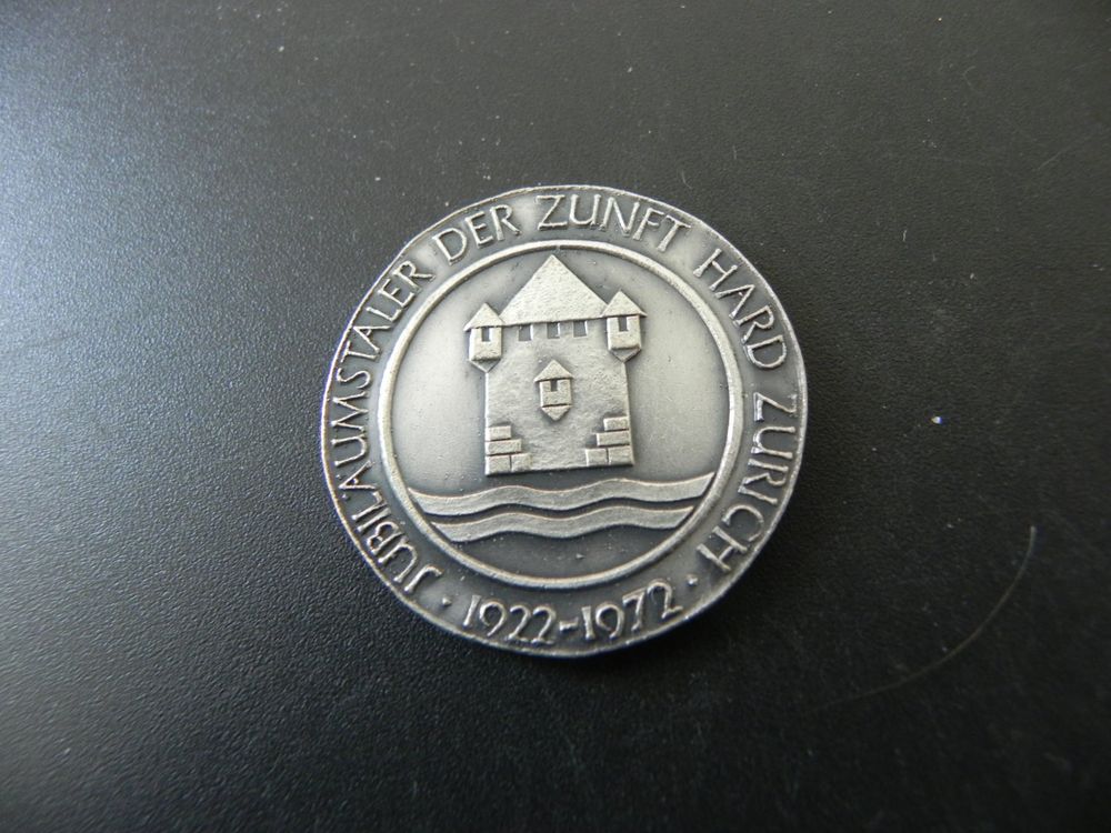 Medaille Jubiläumstaler der Zunft Hard Zürich 1972 (Gebraucht) in Biel ...