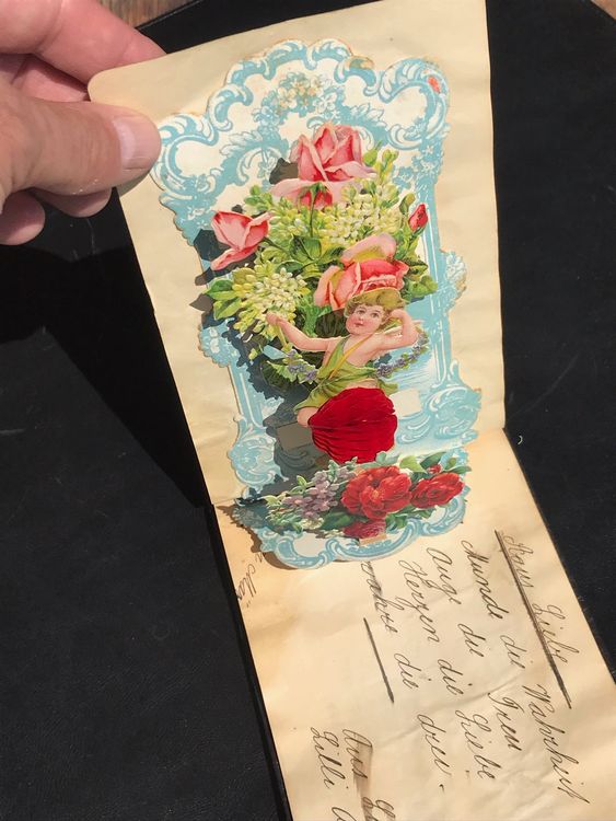 antikes Poesiealbum um 1932 mit 3- Dimensionalem Bild | Kaufen auf Ricardo