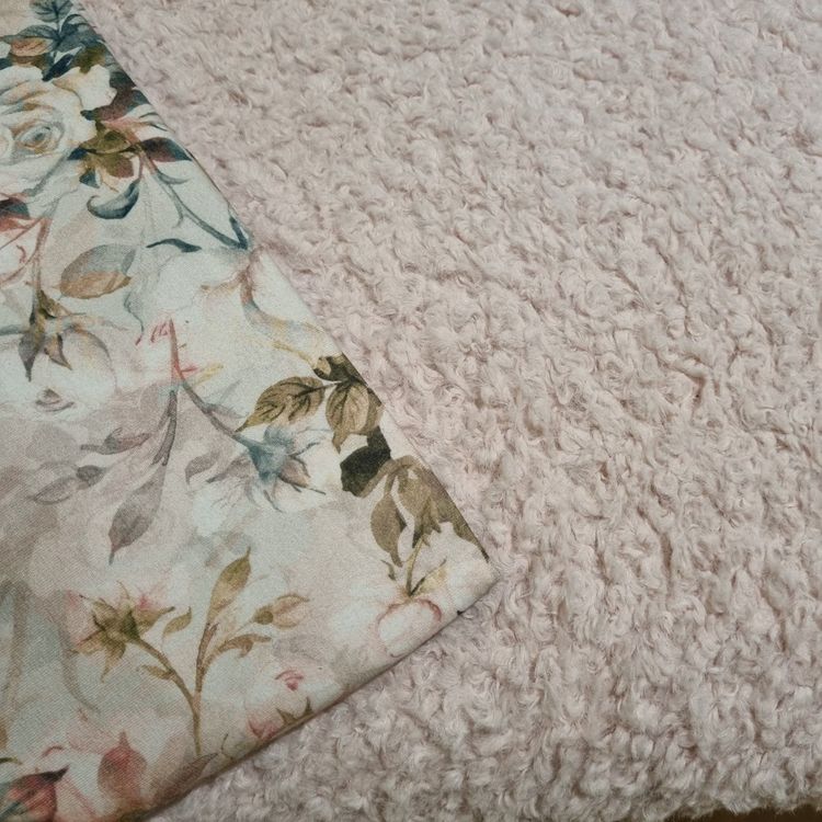 flauschiger Teddystoff, puderrosa (Neu (gemäss Beschreibung)) in ...