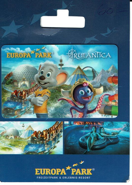 Gutschein Europapark, Wert 60.- Giftcard Voucher (Neu und originalverpackt) in Pregassona für ...