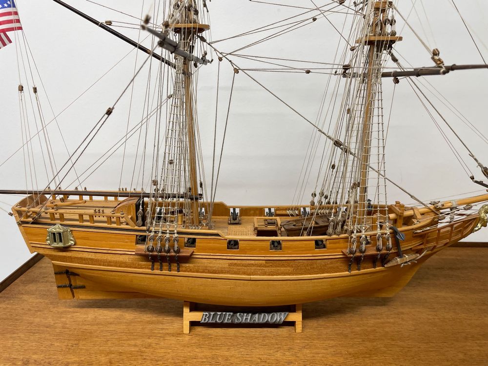 Holz Modellbauschiff/BLUE SHADOW/Top Zustand/Sammlerzustand (Neu ...