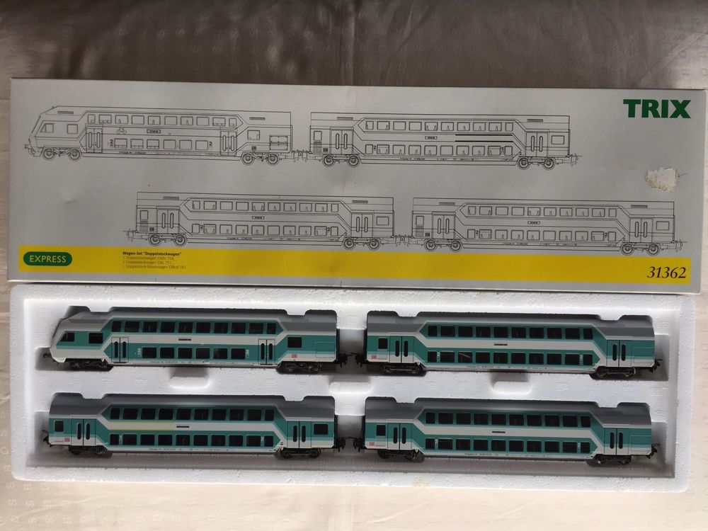 Trix Express 31362 Set-Doppelstockwagen (Neu (gemäss Beschreibung)) in ...