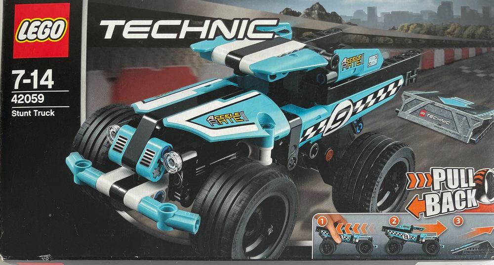 Vintage LEGO TECHNIC PULL BACK 7-14 Stunt Truck | Kaufen auf Ricardo