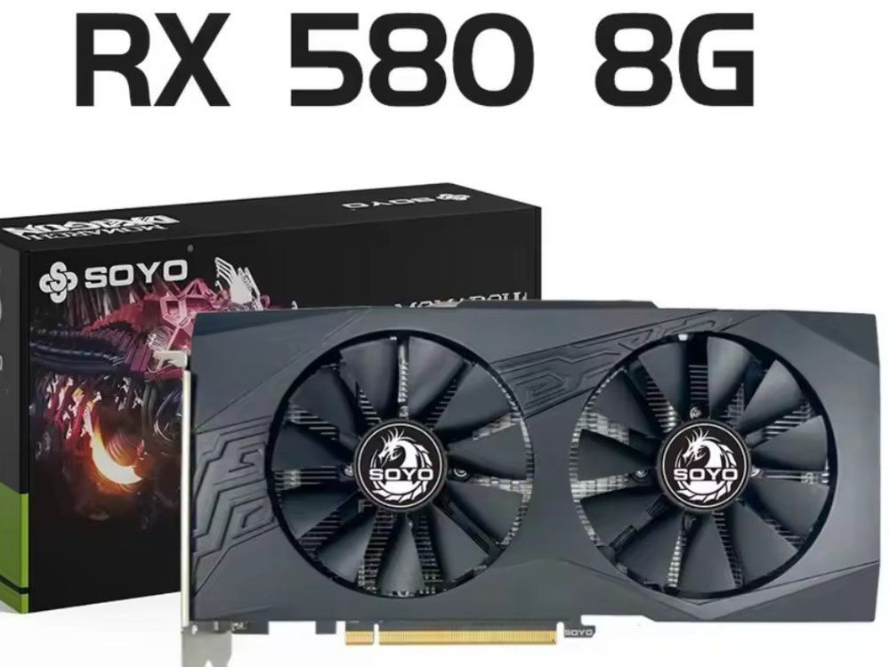 Radeon RX580 8G Grafikkarten GDDR5 Speicher Video Gaming AMD (Neu und ...