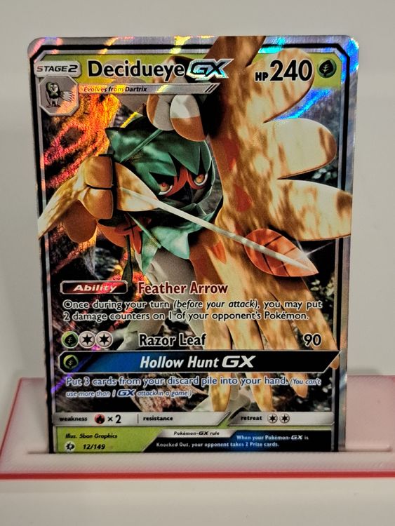 Carte Pokémon Decidueye GX 12/149 Full Art (Gebraucht) in Agiez für CHF ...