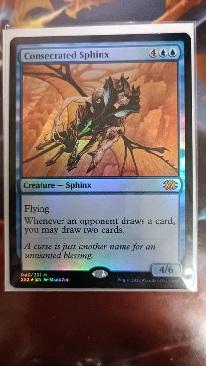 1x Consecrated Sphinx Foil - MTG Double Masters 2022 | Kaufen auf Ricardo
