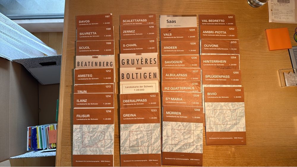 Landeskarten der Schweiz, diverse Regionen im Setzu verkaufe (Gebraucht ...
