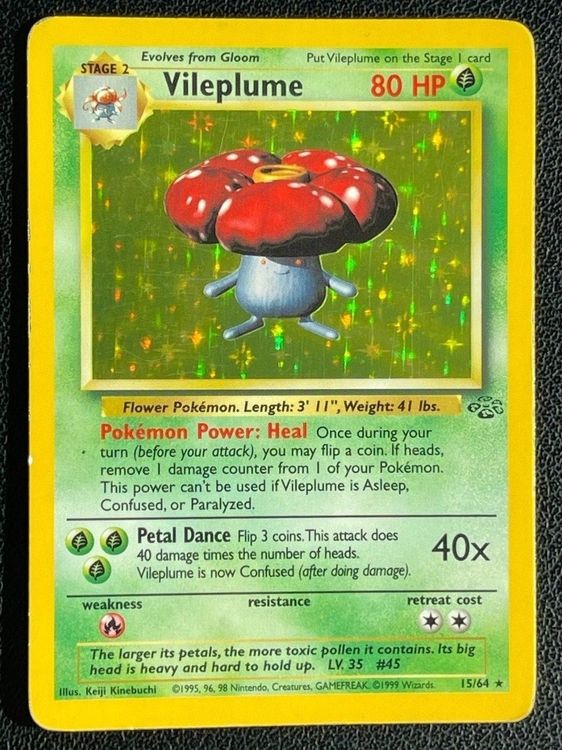 Vileplume 15/64 Holo Rare Pokémon Jungle | Kaufen auf Ricardo