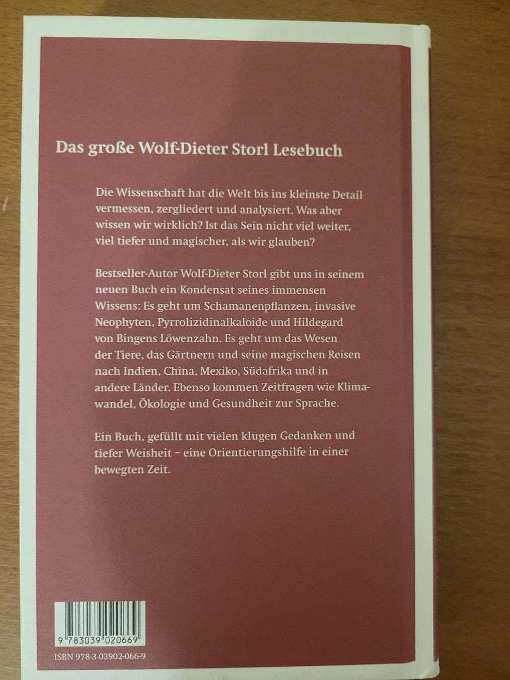 Wolf-Dieter Storl "Einsichten und Weitblicke" Lesebuch top (Neu (gemäss ...