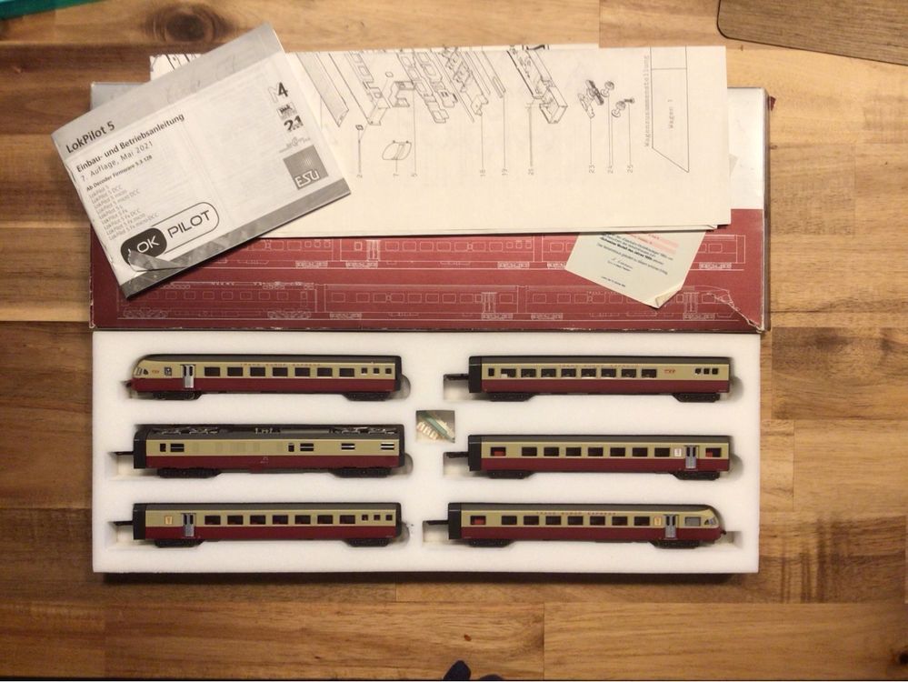 Hobbytrain 1400 E-Triebzug RAe II SBB TEE Spur N Digital (Gebraucht) in ...