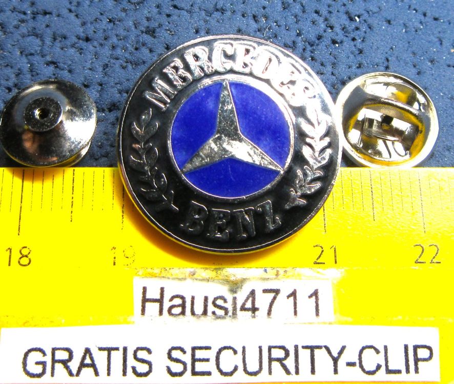 MERCEDES BENZ AUTO-LOGO ENAMEL SCHMUCK-PIN 22mm TOP-QUALITÄT (Gebraucht ...