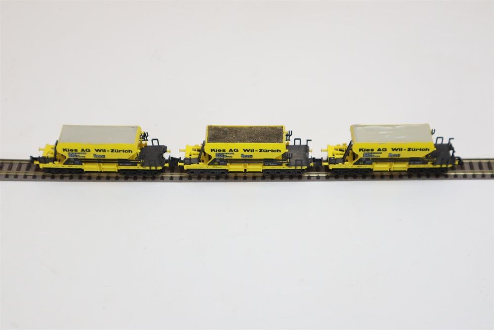 Minitrix 3 x SBB Kies AG Wil Wagen 13691 - seltene Modelle (Gebraucht ...
