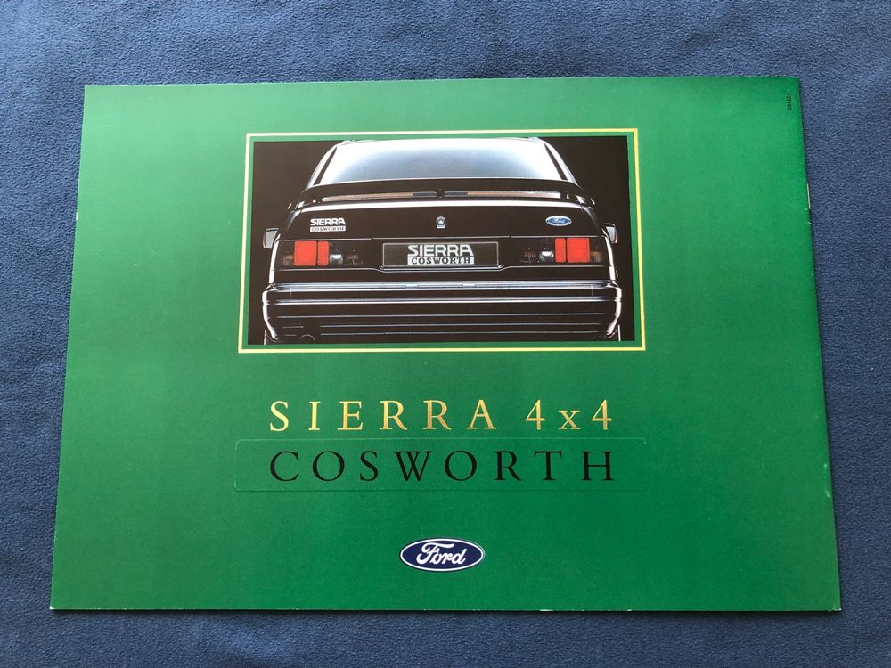 Prospekt Ford Sierra 4x4 Turbo Cosworth, 1992, Kult, selten! | Kaufen auf Ricardo