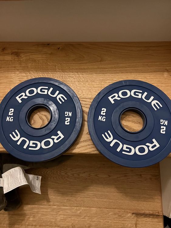 2x 2.5kg Rogue Friction Grip KG change Plates (IWF) (Gebraucht) in ...