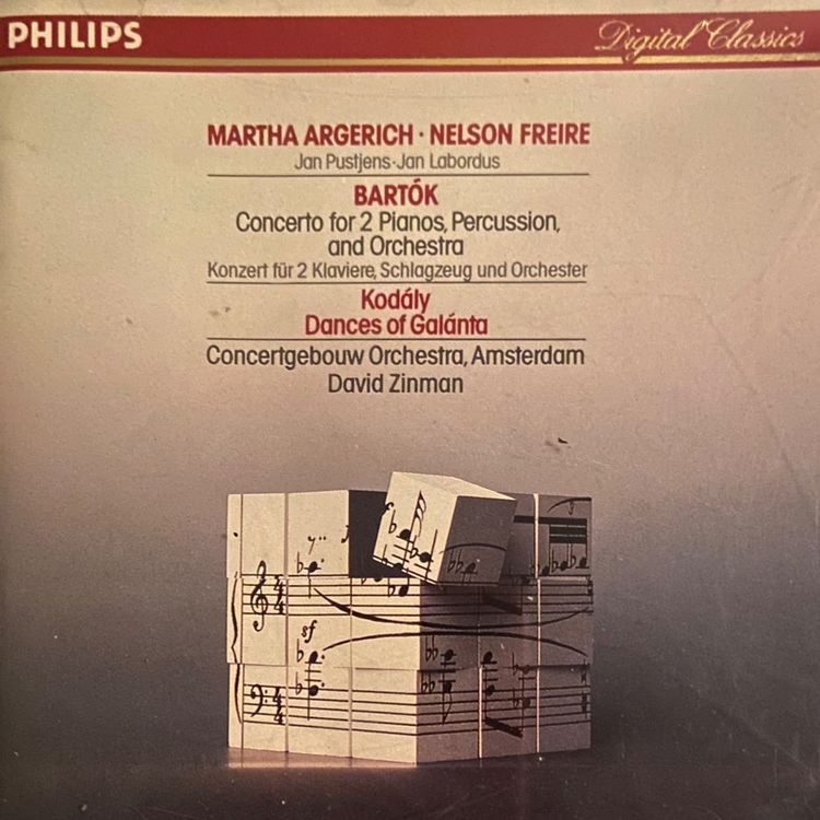 MARTHA ARGERICH CD Béla Bartók • Kodaly • David Zinman (Gebraucht) in ...