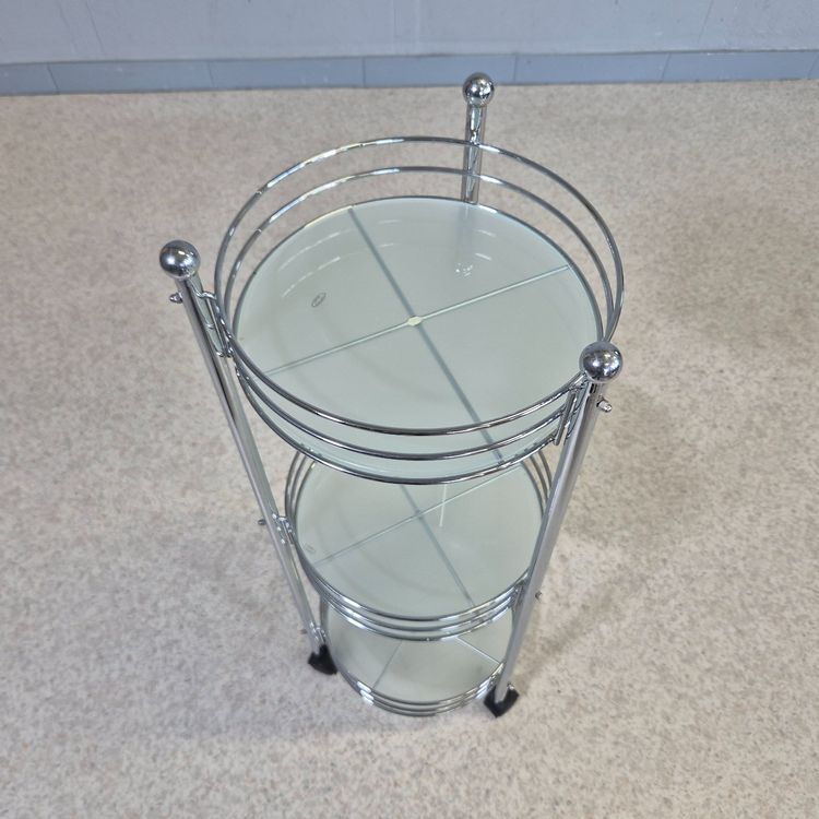 Chrom Glas Trolley Barwagen Servierwagen Beistelltisch (Gebraucht) in ...