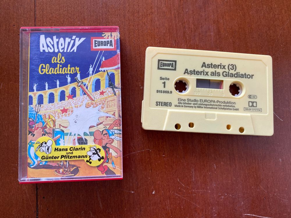 ASTERIX als Gladiator (3) - vintage Kassette- EUROPA (Gebraucht) in THERWIL für CHF 5 – mit ...