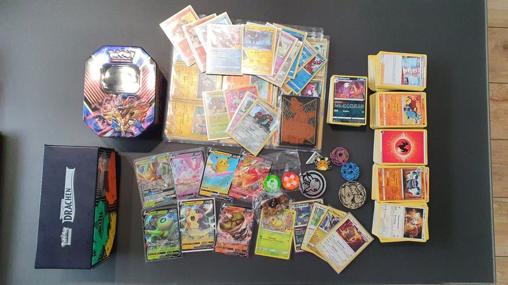 Grosse Pokemon Sammlung, >650 Karten, V, GX, Holo, ab 1.- | Kaufen auf Ricardo