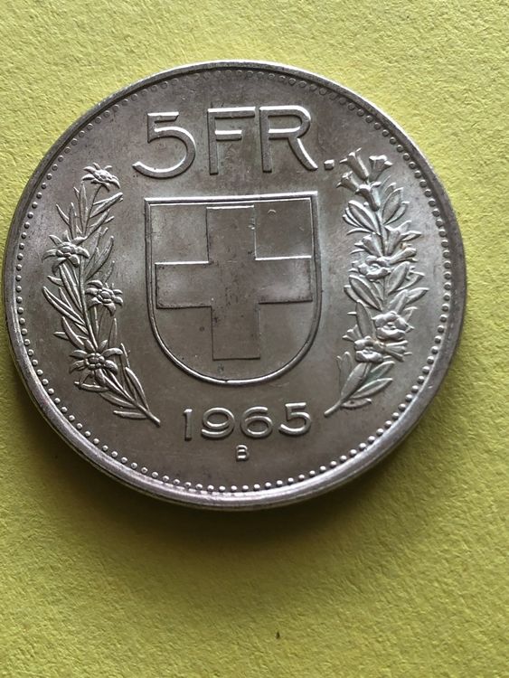 5 Fr. 1965 (Gebraucht) in Schötz für CHF 11 – mit Lieferung auf Ricardo kaufen