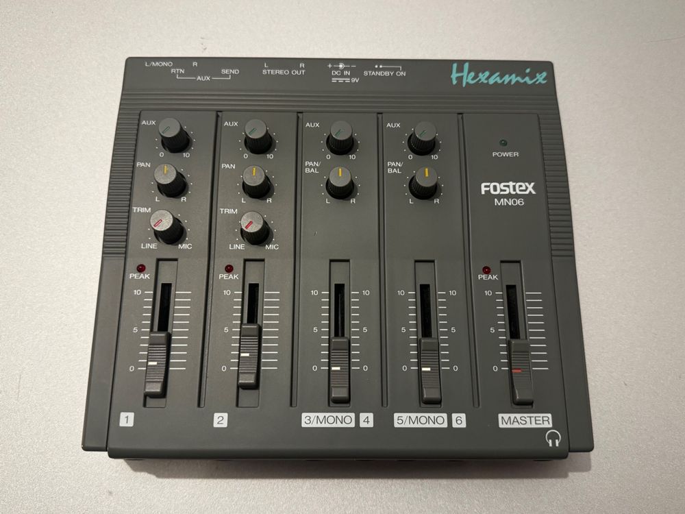 Fostex Mini Mixer MN06 Hexamix - 6 inputs (2mics) | Kaufen auf Ricardo
