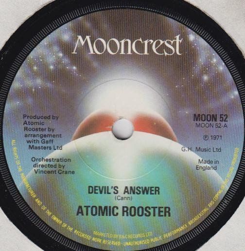 Atomic Rooster: Devil's Answer 7" (Gebraucht) in Steinhausen für CHF 3 – nur Abholung auf ...