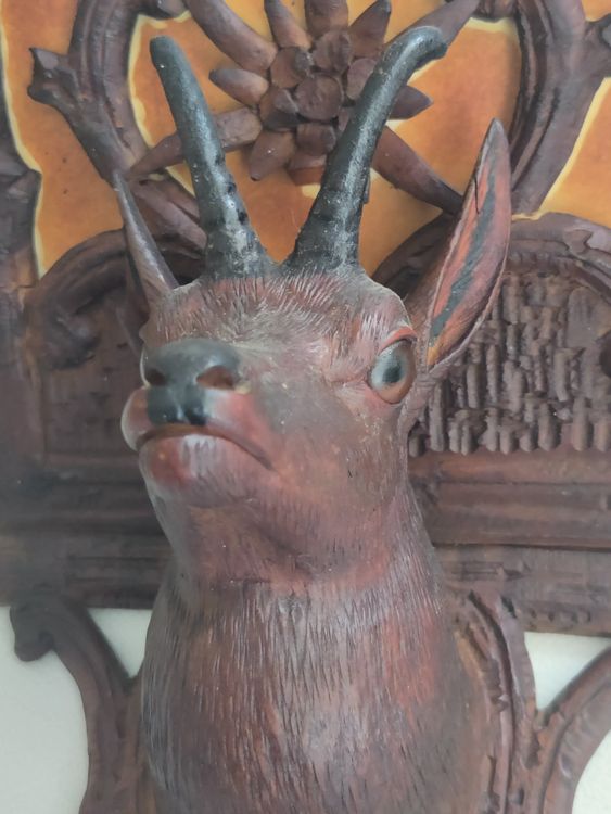 Antike Gemsi Figur Holz Brienz Schnitzerei ? | Kaufen auf Ricardo