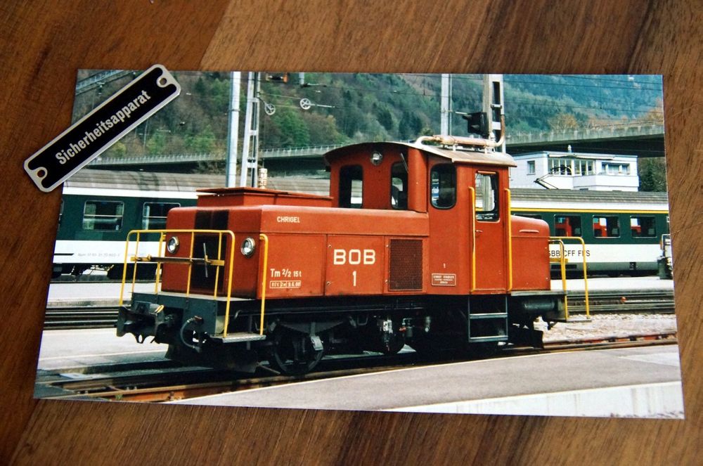 Berner-Oberland-Bahn Tm 2/2 Nr. 1 - Interlaken (Foto) (Gebraucht) in Schönenwerd für CHF 5 – mit ...