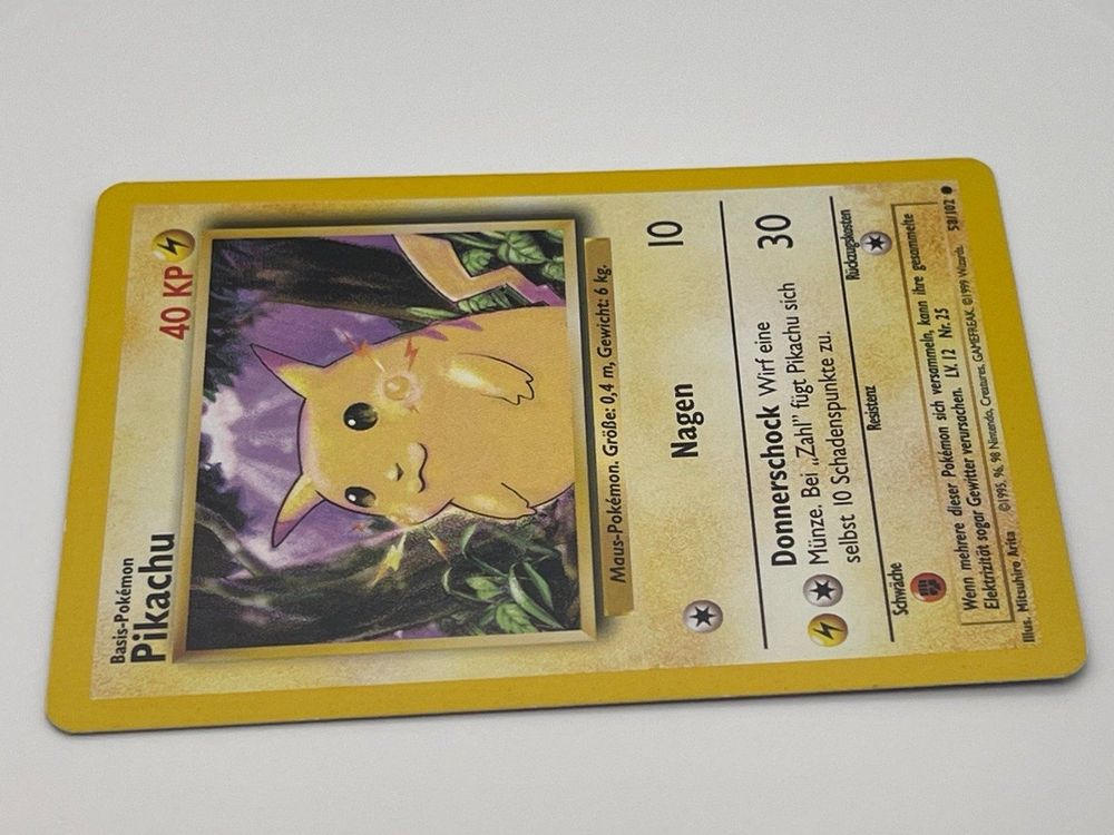 Pikachu 58/102 Pokémon Base Set (Neu (gemäss Beschreibung)) in Uster ...