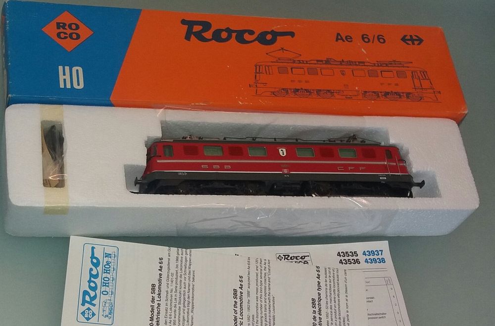 Roco 43536 - E-Lok Ae 6/6 SBB H0 GS mit OVP (Gebraucht) in Giebenach für CHF 44 – mit Lieferung ...