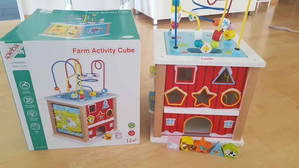 Farm Activity Cube / Multifunktionswürfel Spielba/Lelin | Kaufen auf Ricardo