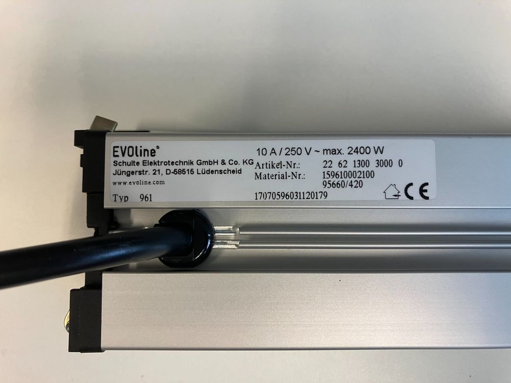 EVOLine Tischeinbauleiste 3xT13/Flacheinbau NEU ab 1.-Fr (Neu (gemäss Beschreibung)) in Krinau ...