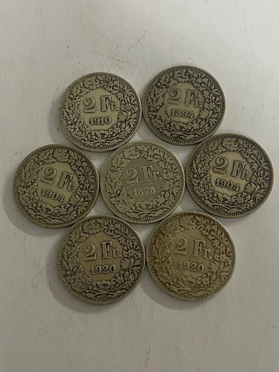 7 Stk 2.- über 100 Jahre Alt (19) | Kaufen auf Ricardo