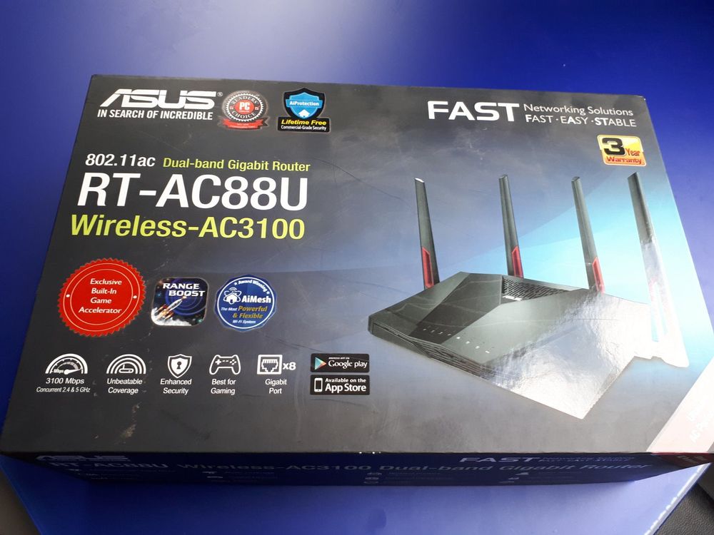 Asus Wireless-AC3100 Dual-band Gigabit Router (Neu (gemäss Beschreibung ...