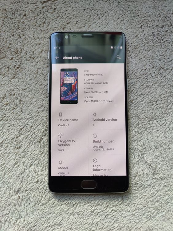 OnePlus A3003 (Gebraucht) in Zumikon für CHF 70 – mit Lieferung auf ...