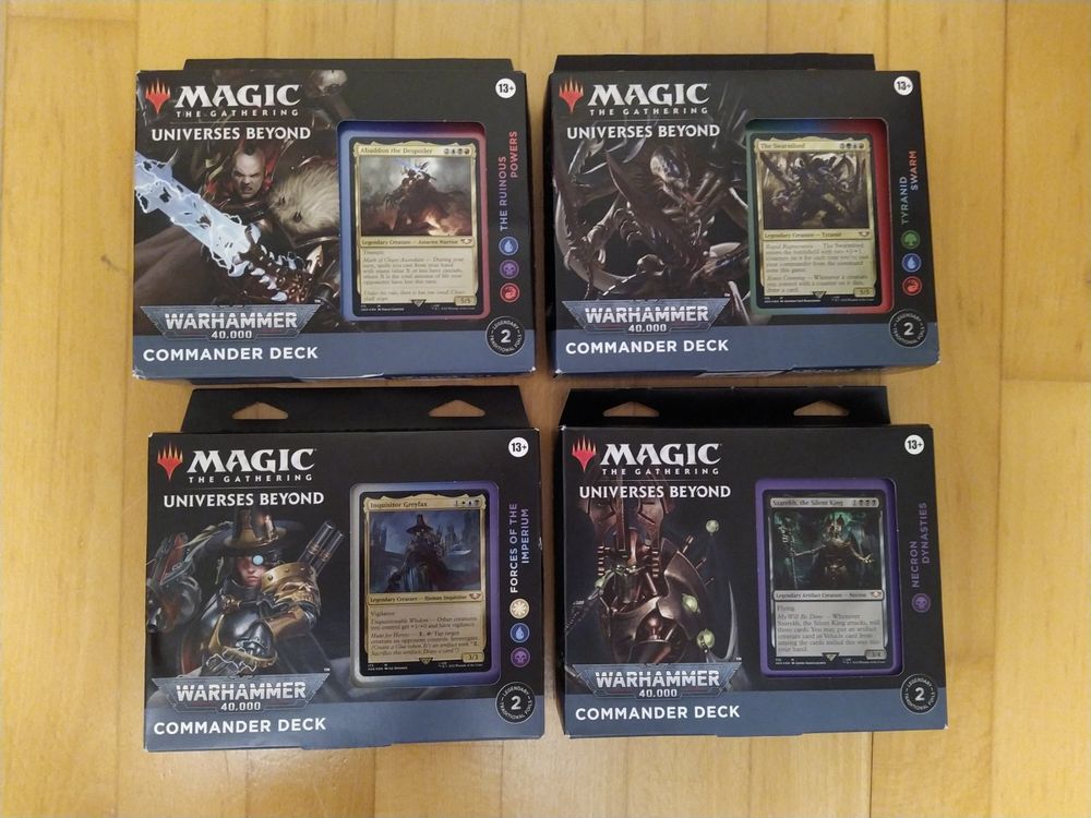 MTG - Warhammer 40k Commander Decks Set (Neu und originalverpackt) in ...