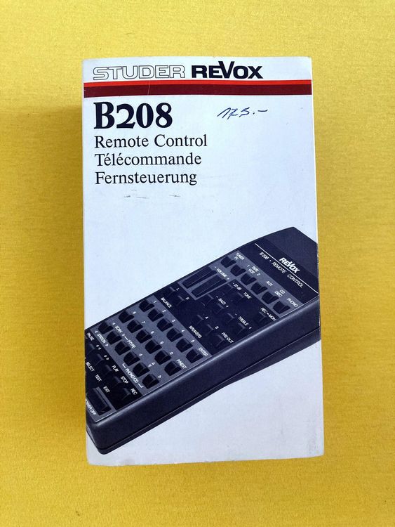 Revox B208 Remote Control OVP (Neu und originalverpackt) in für CHF 126 ...