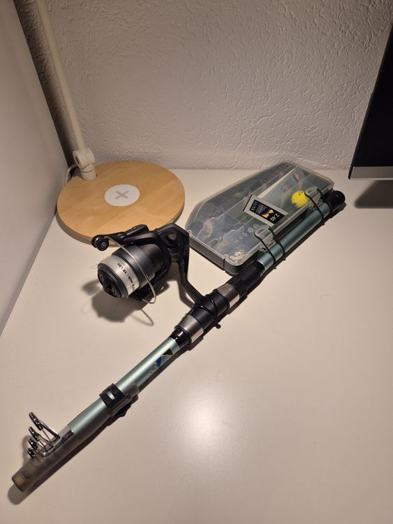 Angelset U-Fish 2.40 Rute mit Rolle (Caperlan UFISH 240) (Neu und ...