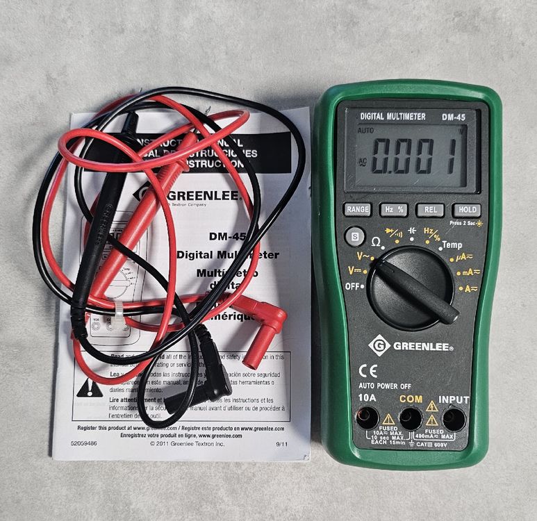 Greenlee Digital Multimeter DM-45 (Gebraucht) in Rothrist für CHF 25 ...