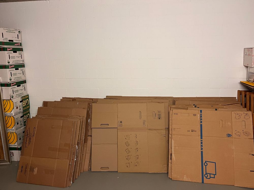 Zügelkisten Karton, 55 Stück (Gebraucht) in Bonstetten für CHF 80 – nur ...