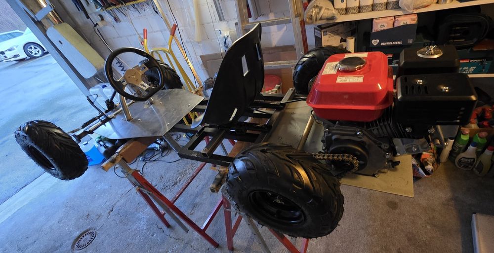 Go-Kart Eigenbau 6.5 PS Benzin lauffaehig (Neu (gemäss Beschreibung ...