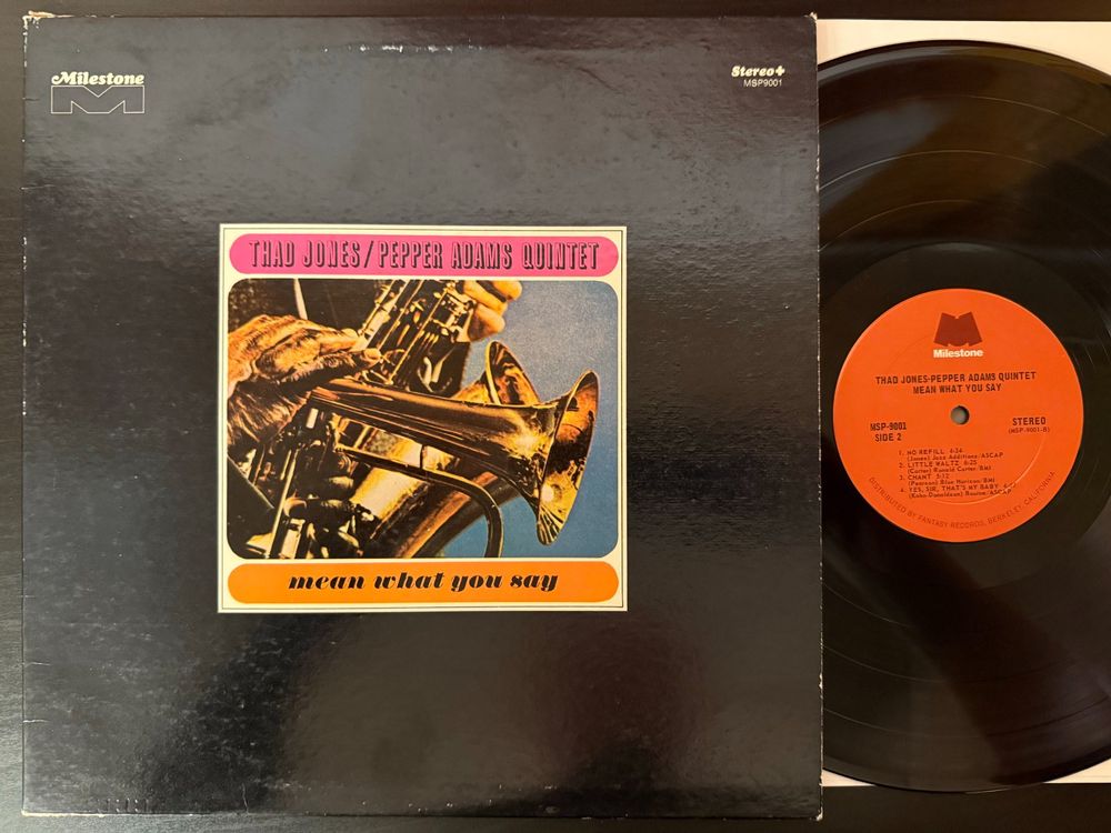 Thad Jones / Pepper Adams Quintet – Mean What You [LP US] (Gebraucht ...