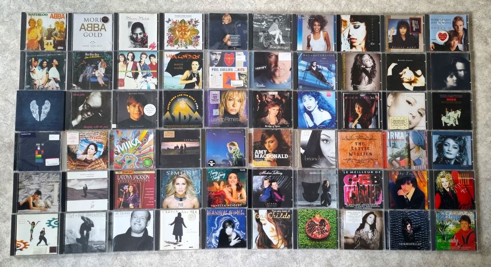 Lot Sammlung 60 Cd Pop, Pop divas, Old Pop, etc Lot 12 (Gebraucht) in ...