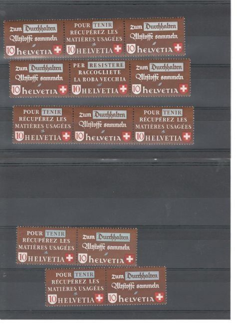 1942 waagrechte 2 / 3 Streifen ** | Kaufen auf Ricardo