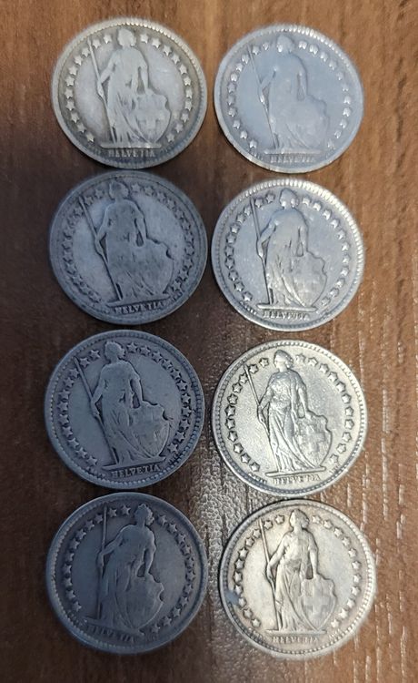 alte 50 Rappen Münzen für Sammler in Silber | Kaufen auf Ricardo
