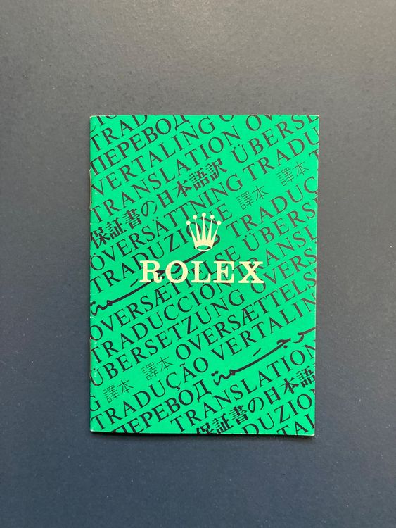 Rolex Booklet komplett 1996 (Gebraucht) in Lyss für CHF 75 – mit ...