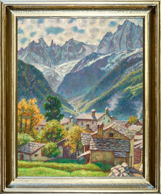 Oskar Nussio: Soglio mit Sciora Gruppe (Gebraucht) in Meilen für CHF 2500 – mit Lieferung auf ...