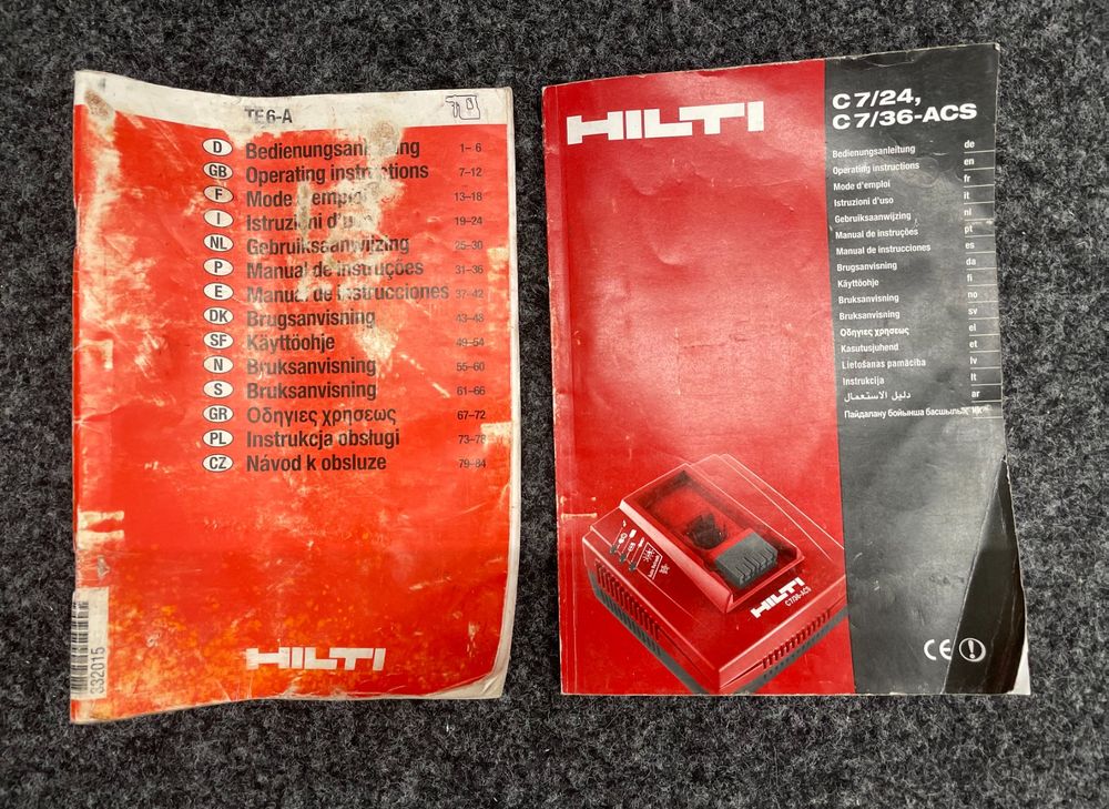 Hilti TE 6-A Bohrhammer, Bohrmaschine, Akku Ladegerät Koffer (Gebraucht) in Hünenberg für CHF ...